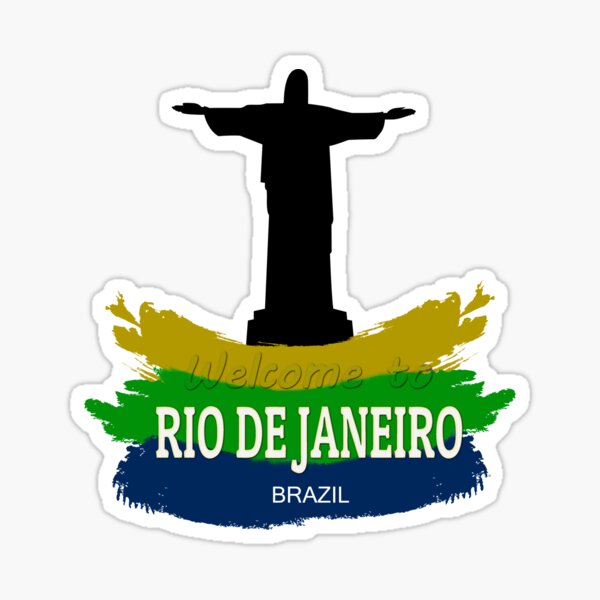 "rio de janeiro brazil cristo redentor" Sticker for Sale by JulioCampos ...