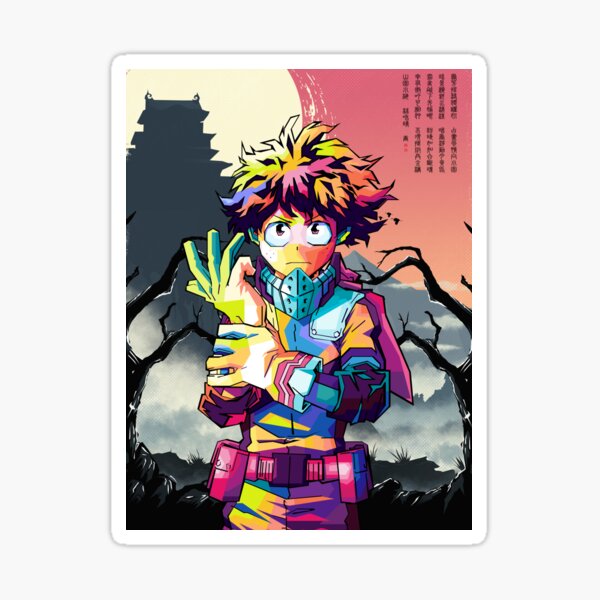 "MY HERO ACADEMIA DEKU" Sticker for Sale by Fhatershop | Redbubble