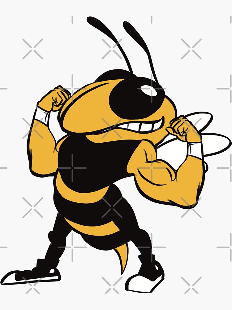 "Ripped buzzy-boy bumblebee yellow jacket" Sticker for Sale by ...