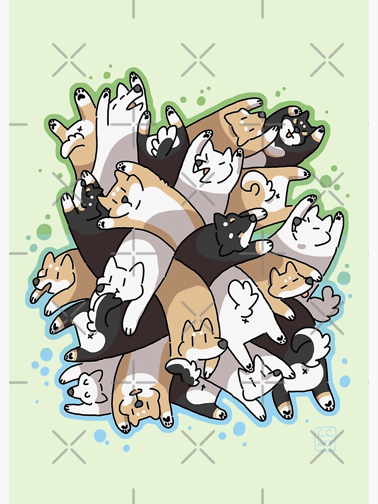 "Dog Pile" Art Print for Sale by goccart | Redbubble
