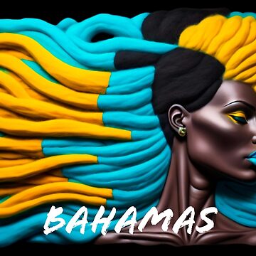 "Bahamas Woman Flag" Poster by EclecticCharm | Redbubble