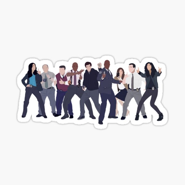 "Unofficial Brooklyn nine-nine" Sticker for Sale by SnapDragon21 ...