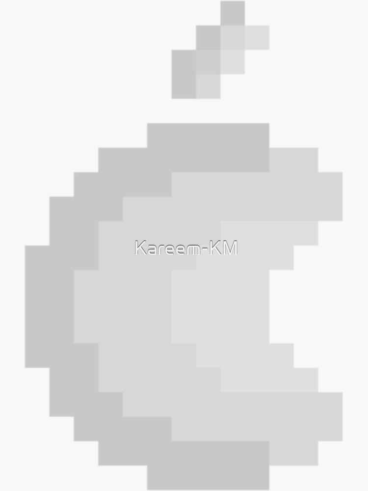 "Pixel art apple logo" Sticker for Sale by Kareem-KM | Redbubble