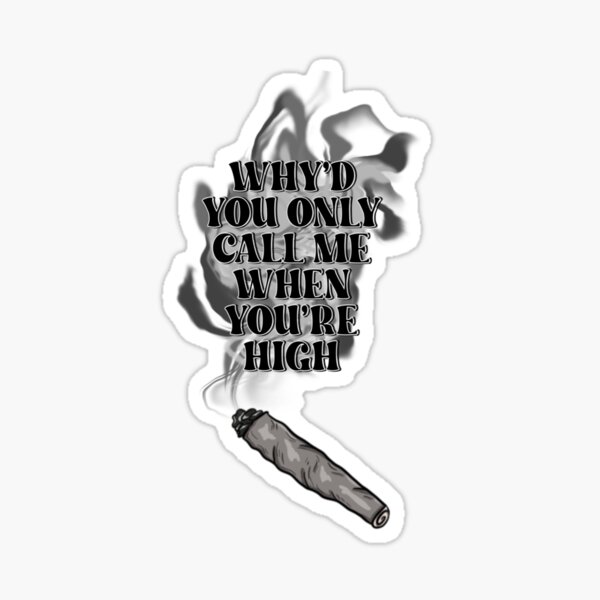 "arctic monkeys why’d you only call me" Sticker for Sale by ...