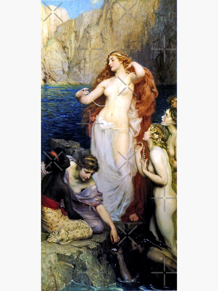 "The Pearls of Aphrodite - Herbert James Draper" Postcard for Sale by forgottenbeauty | Redbubble