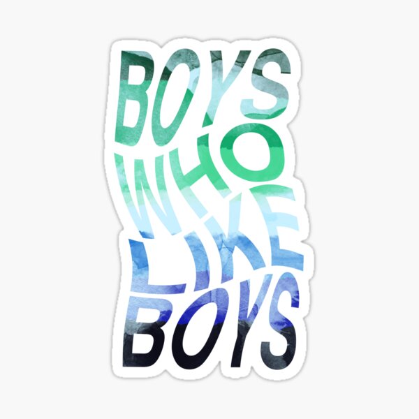 "boys who like boys" Sticker for Sale by tconrad17 | Redbubble