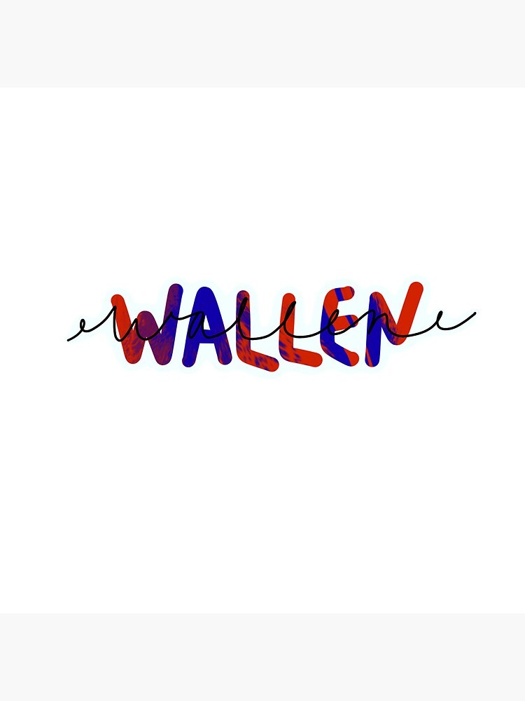 "Morgan Wallen Sticker" Poster for Sale by alexaerin2 | Redbubble