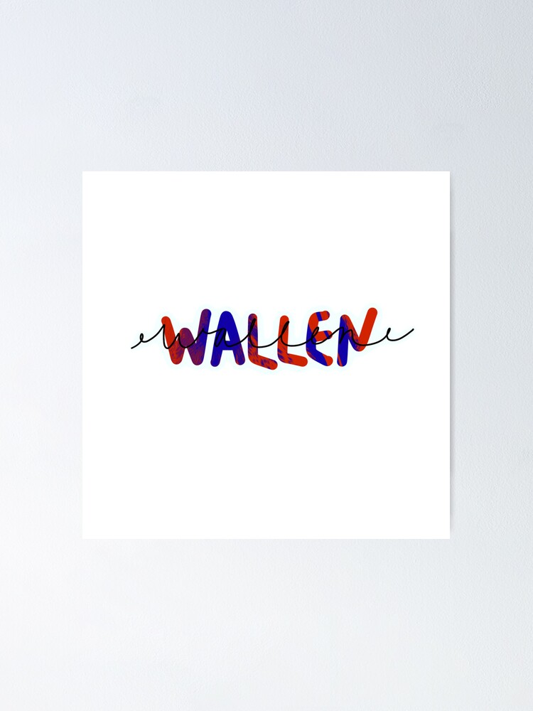 "Morgan Wallen Sticker" Poster for Sale by alexaerin2 | Redbubble