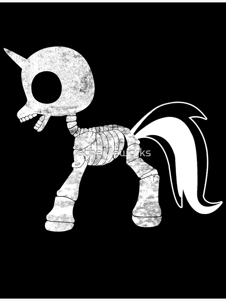 "My Little Pony - Skeleton" Poster for Sale by scheMeworks | Redbubble