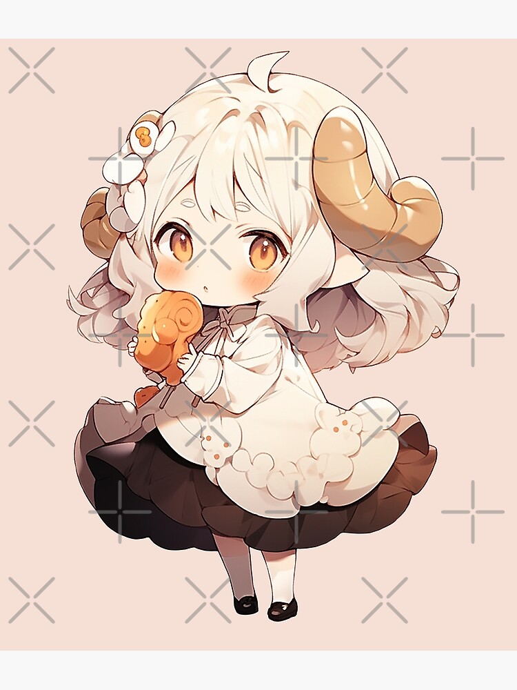 Oveja Chibi Oveja Chibi Gorda | Pegatina