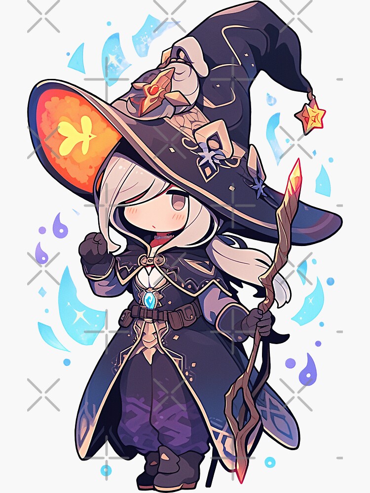 "Chibi Star Witch" Sticker for Sale by A-Artistries | Redbubble