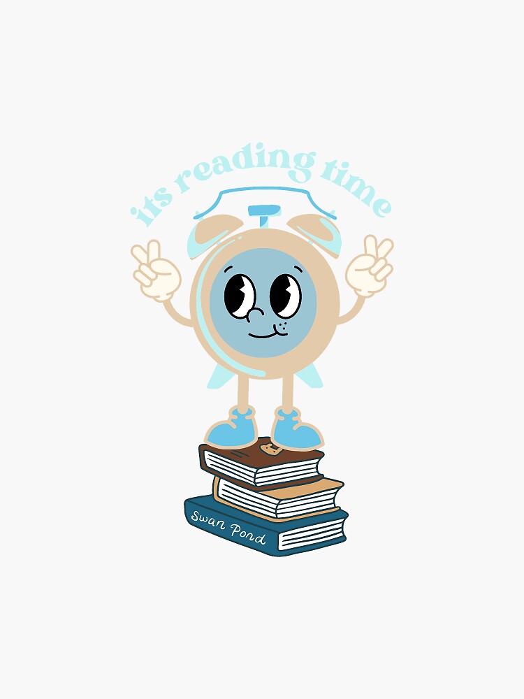 "Its Reading Time Sticker" Sticker for Sale by ksbookcorner | Redbubble