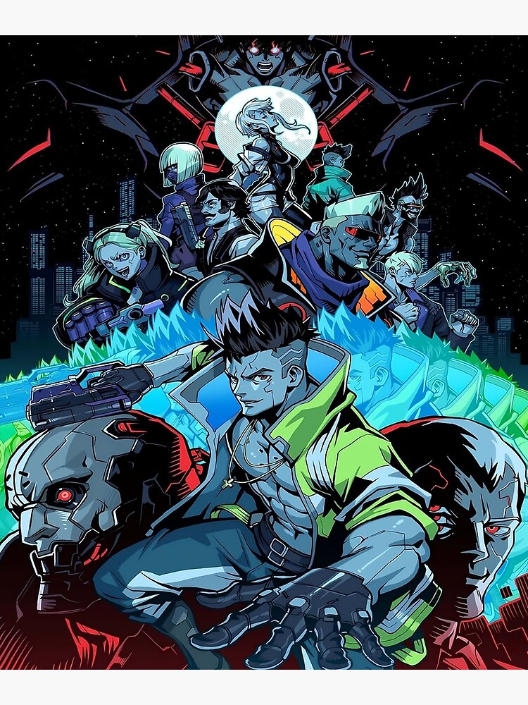 "cyberpunk edgerunners" Poster for Sale by mireyaclaire | Redbubble