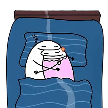 Pegatina for Sale con la obra «flork durmiendo en pareja» de Angela ...