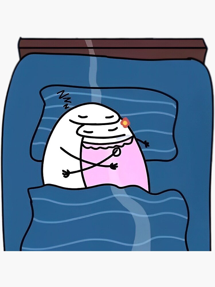 "flork sleeping in couple" Sticker for Sale by Angela-roma123 | Redbubble