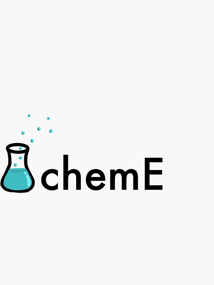 "chemical engineering chemE logo" Sticker for Sale by tigerlilycorner ...