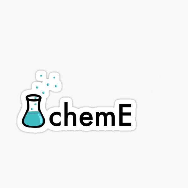 "chemical engineering chemE logo" Sticker for Sale by tigerlilycorner ...