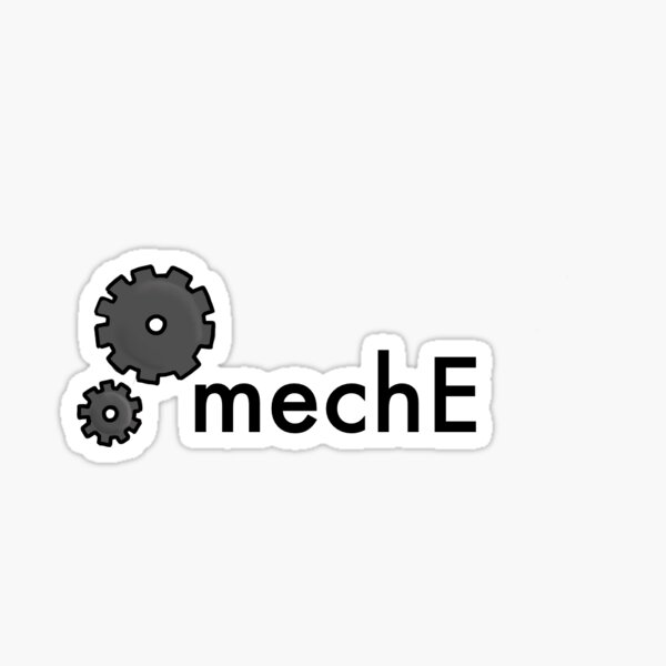 "mechanical engineering mechE logo" Sticker for Sale by tigerlilycorner ...