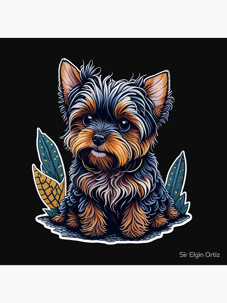 "Yorkshire Terrier (Sticker and Print Out)." Photographic Print for ...
