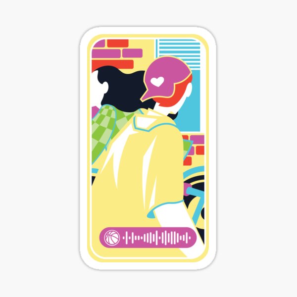 "BOYNEXTDOOR But I Like You Song Code Card Bike Ver." Sticker for Sale ...