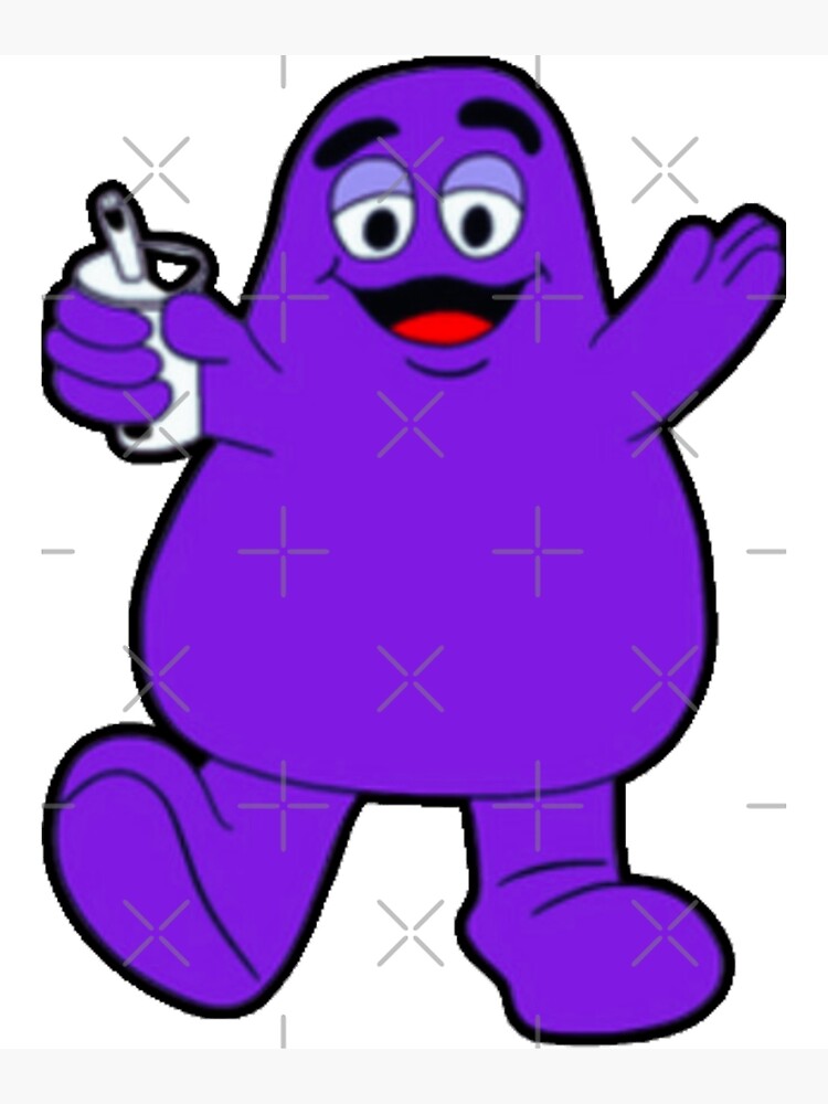 "Grimace cartoon design Sticker " Poster for Sale by EsmeehhDenters ...