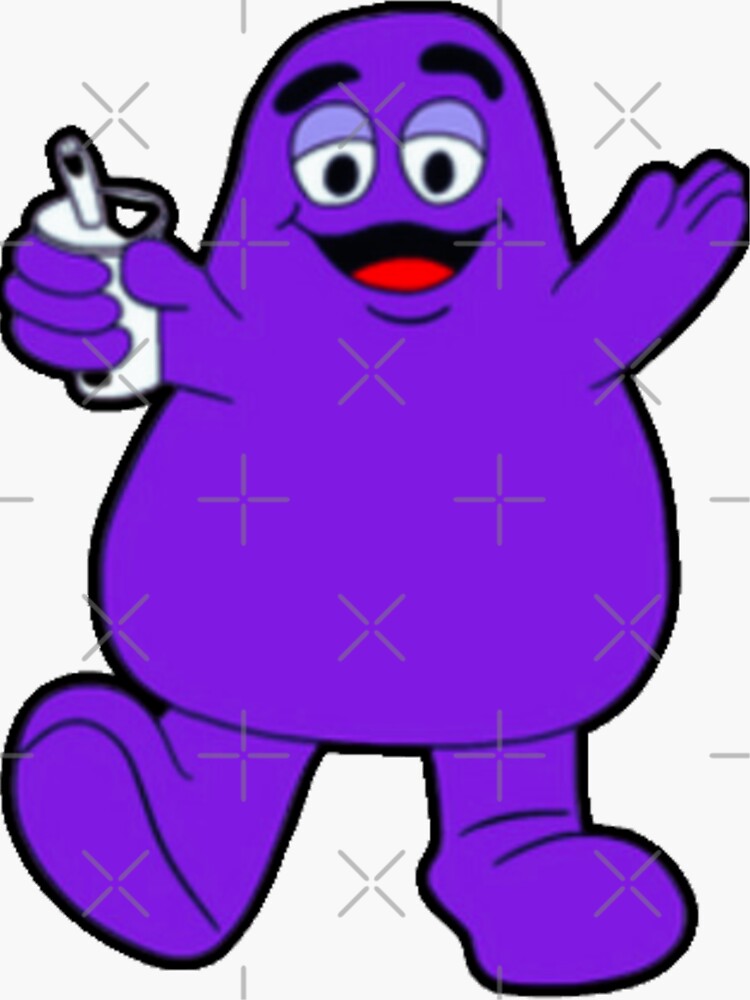 "Grimace cartoon design Sticker " Sticker for Sale by EsmeehhDenters ...