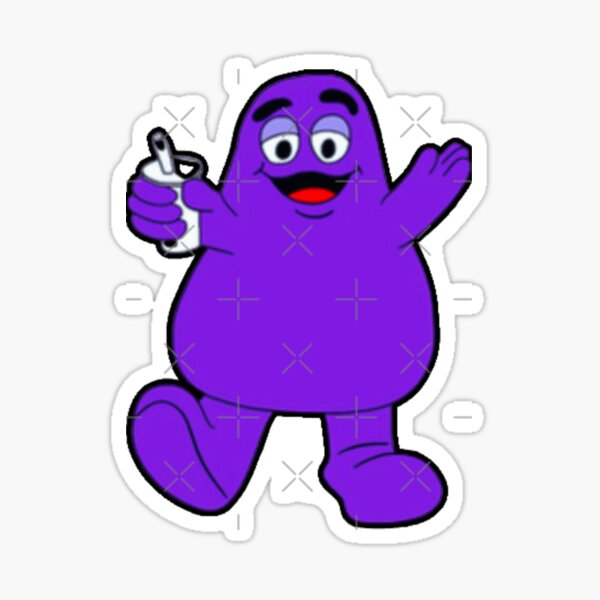 "Grimace cartoon design Sticker " Sticker for Sale by EsmeehhDenters ...