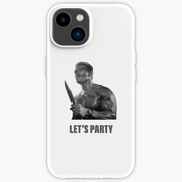 "Arnold Schwarzenegger - Commando - Let’s Party" iPhone Case for Sale ...