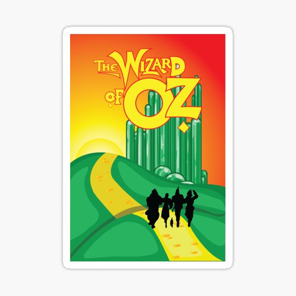 "Wizard of Oz - Emerald City" Sticker by angelobuq | Redbubble