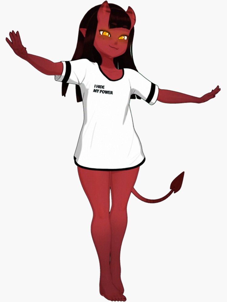 "Meru the succubus " Sticker for Sale by ElizaDoolittlea | Redbubble