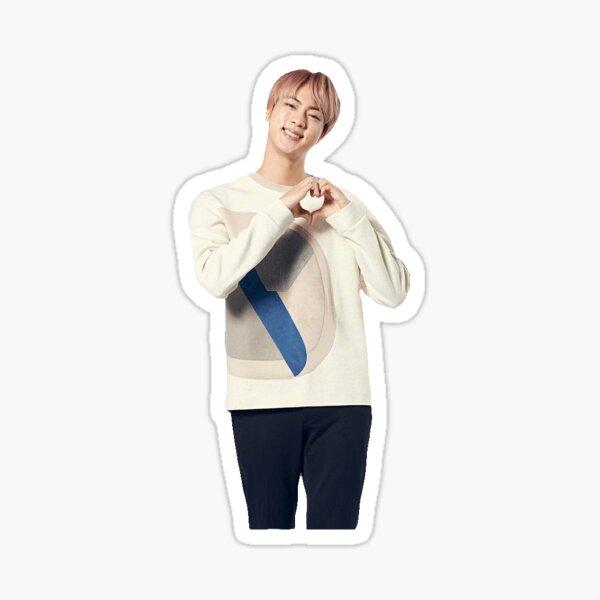 "Jin - BTS" Sticker by 0serendipity | Redbubble