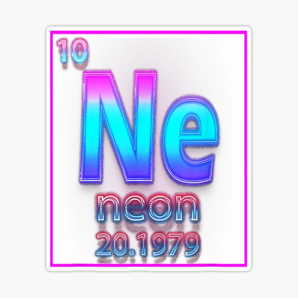 Neon Element Appearance Neon Element Of The Chemistry Periodic Table