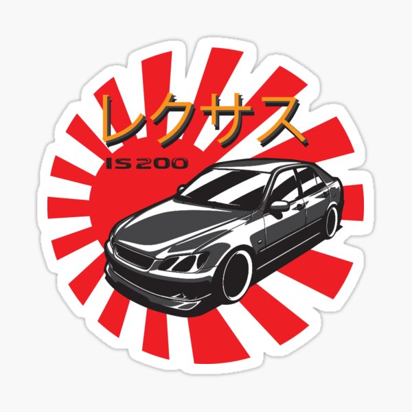 "Lexus IS200" Sticker for Sale by MachineGear | Redbubble