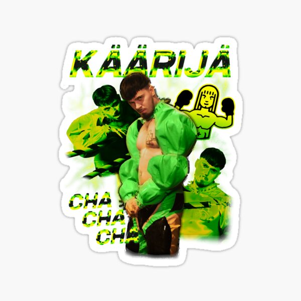 "Käärijä Cha Cha Cha Eurovision 2023 Finland Y2K Kaarija" Sticker for ...