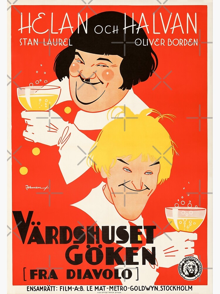 "The Devil's Brother 1933 Movie Poster: Vintage Comedy Art Print with Classic Laughter" Greeting ...