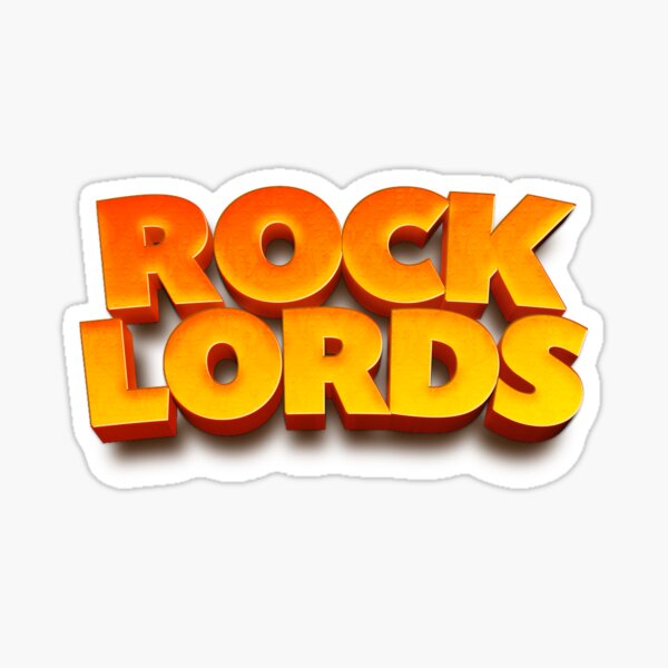 "go bots rock lords logo" Sticker for Sale by Dysgraphic | Redbubble