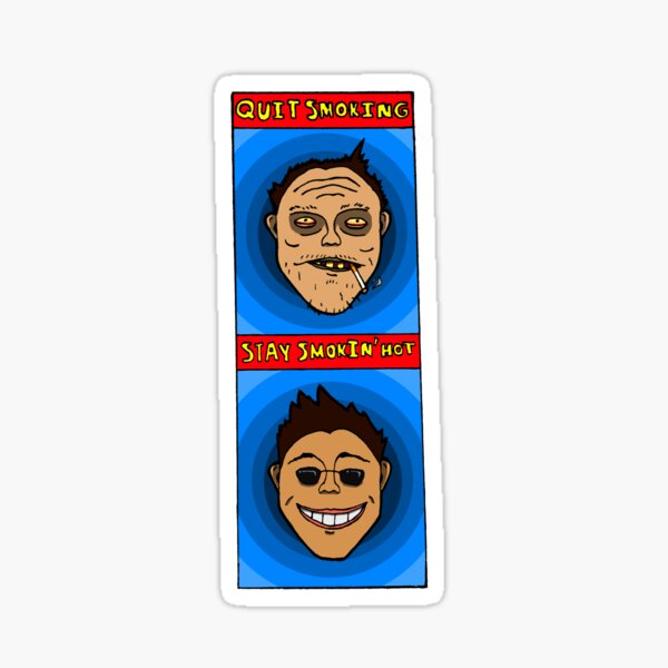 "Funny | Anti-smoking | PSA | Cartoon" Sticker for Sale by Slohand ...