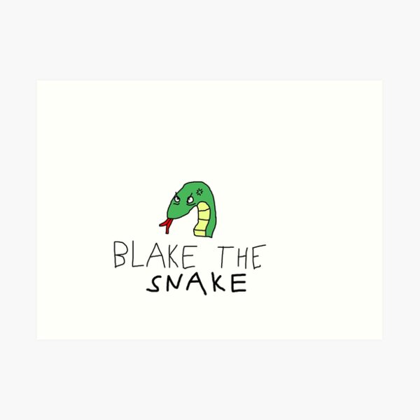 "Blake The Snake" Art Print by Meatman13 | Redbubble