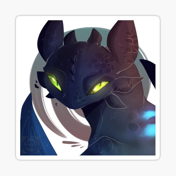 "Toothless" Sticker for Sale by Sindriian | Redbubble