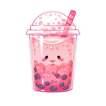 "Chibi Boba Tea" Sticker for Sale by CrittersHub | Redbubble