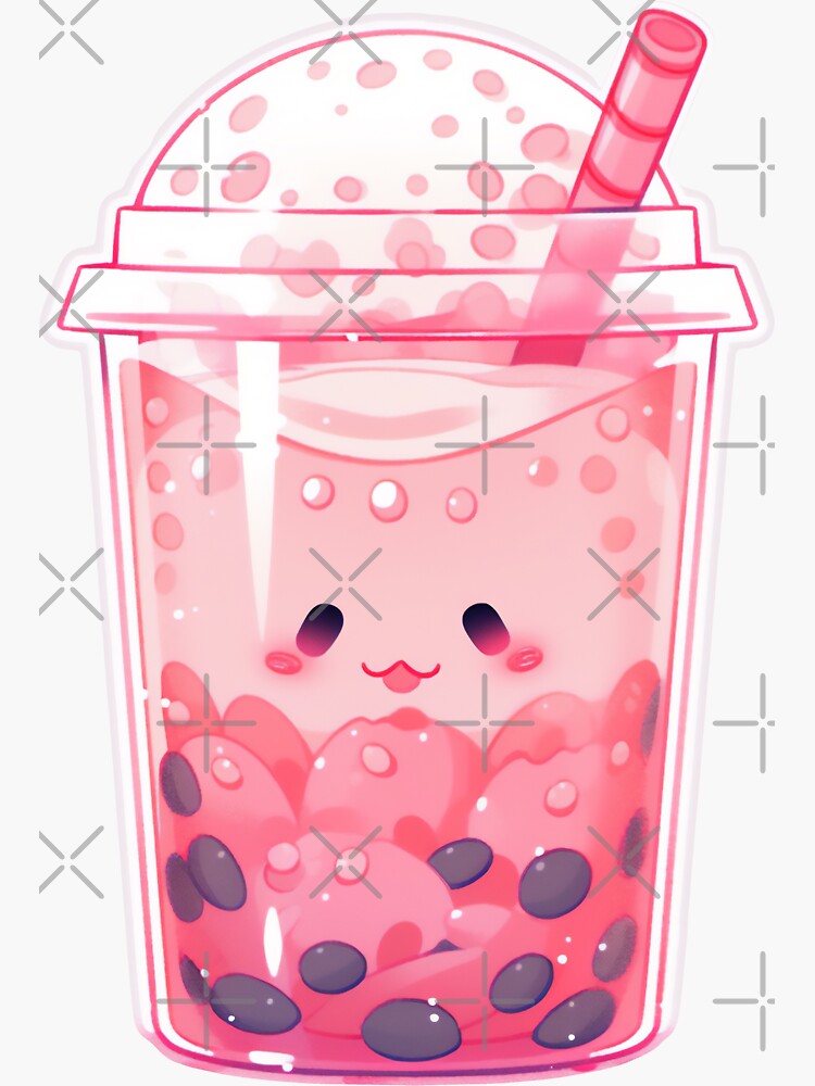"Chibi Boba Tea" Sticker for Sale by CrittersHub | Redbubble