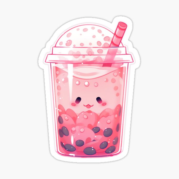 "Chibi Boba Tea" Sticker for Sale by CrittersHub | Redbubble