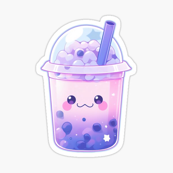"Chibi Boba Tea" Sticker for Sale by CrittersHub | Redbubble