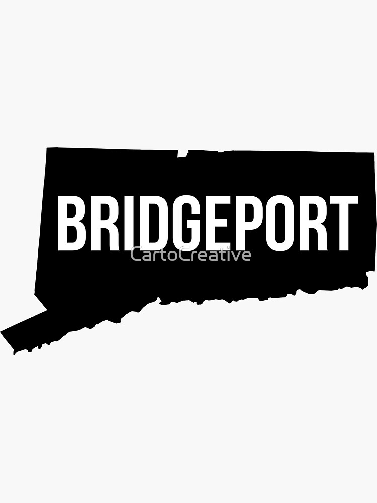 "Bridgeport, Connecticut Silhouette" Sticker by CartoCreative | Redbubble