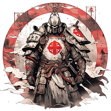 "Templar Samurai Army #2" Sticker for Sale by JAMBlockArt | Redbubble