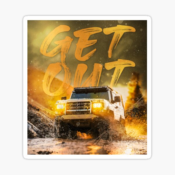 "Get Out" Sticker for Sale by drawbey | Redbubble