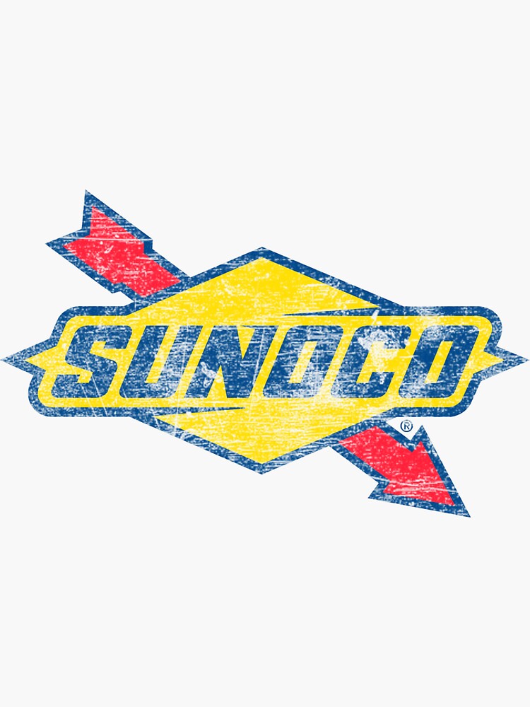 "Vintage Sunoco Service Center Logo" Sticker for Sale by Owl-House ...