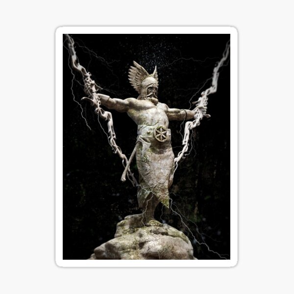 "Perun - God of Thunder and Lightning" Sticker by Filox | Redbubble