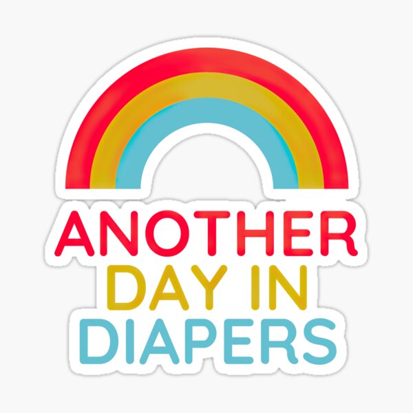 "ABDL 'Another Day in Diapers' Littles, Ageplay, Babyfur" Sticker for Sale by MikeyCrinkle ...
