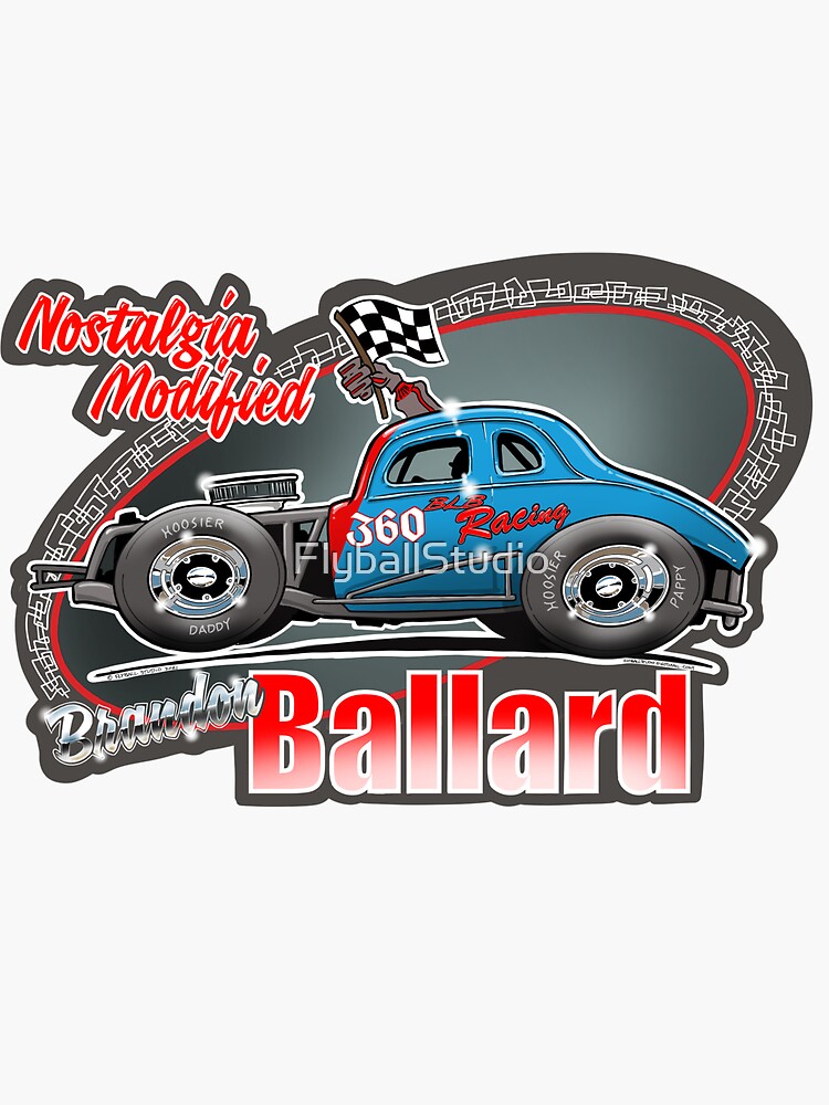"GM Ballard Vintage Modified Swag" Sticker for Sale by FlyballStudio ...